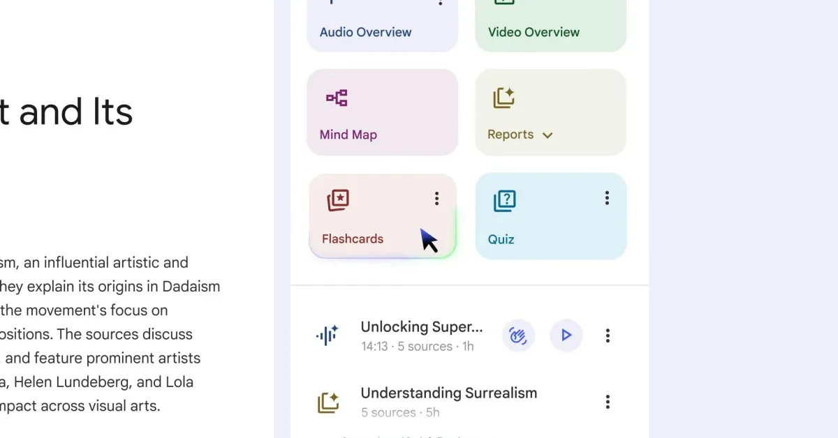 Google NotebookLM Upgrades: New Flashcards, Quizzes & Revamped Reports ...