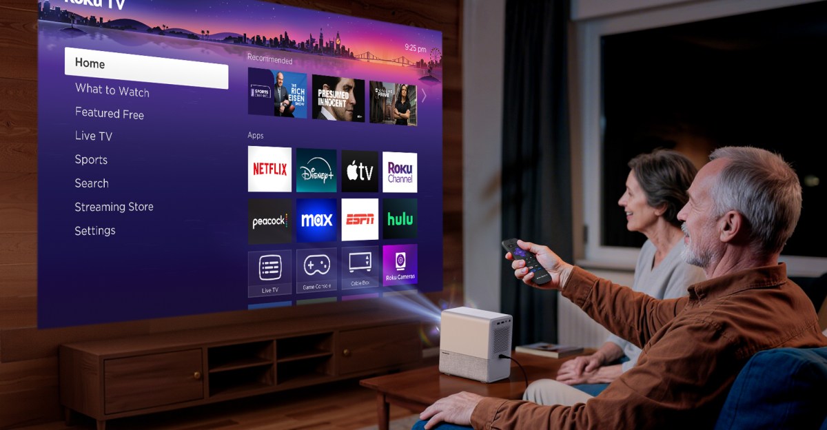 Introducing the Aurzen D1R Cube: The First Roku TV Smart Projector ...